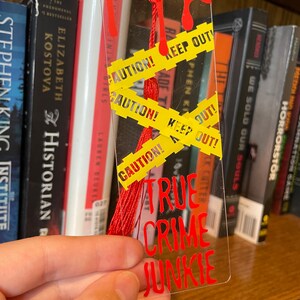 True Crime Bookmark, Horror Bookmark, Acrylic Bookmark - Etsy