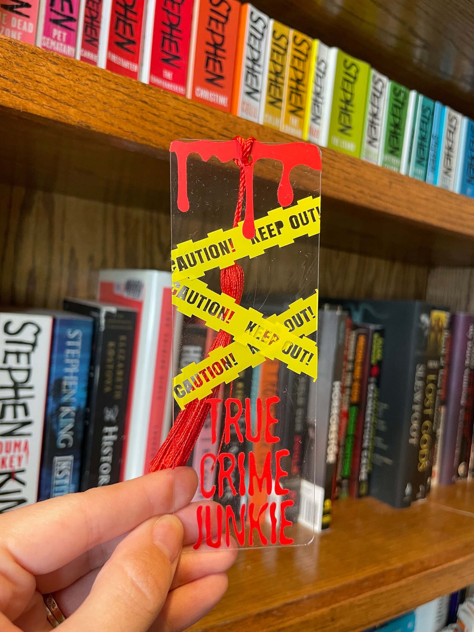 True Crime Bookmark, Horror Bookmark, Acrylic Bookmark - Etsy