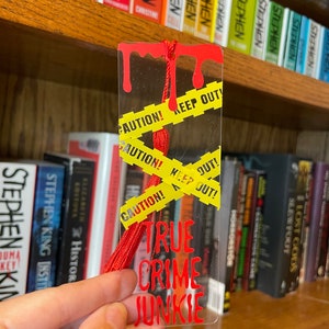 True Crime Bookmark, Horror Bookmark, Acrylic Bookmark - Etsy