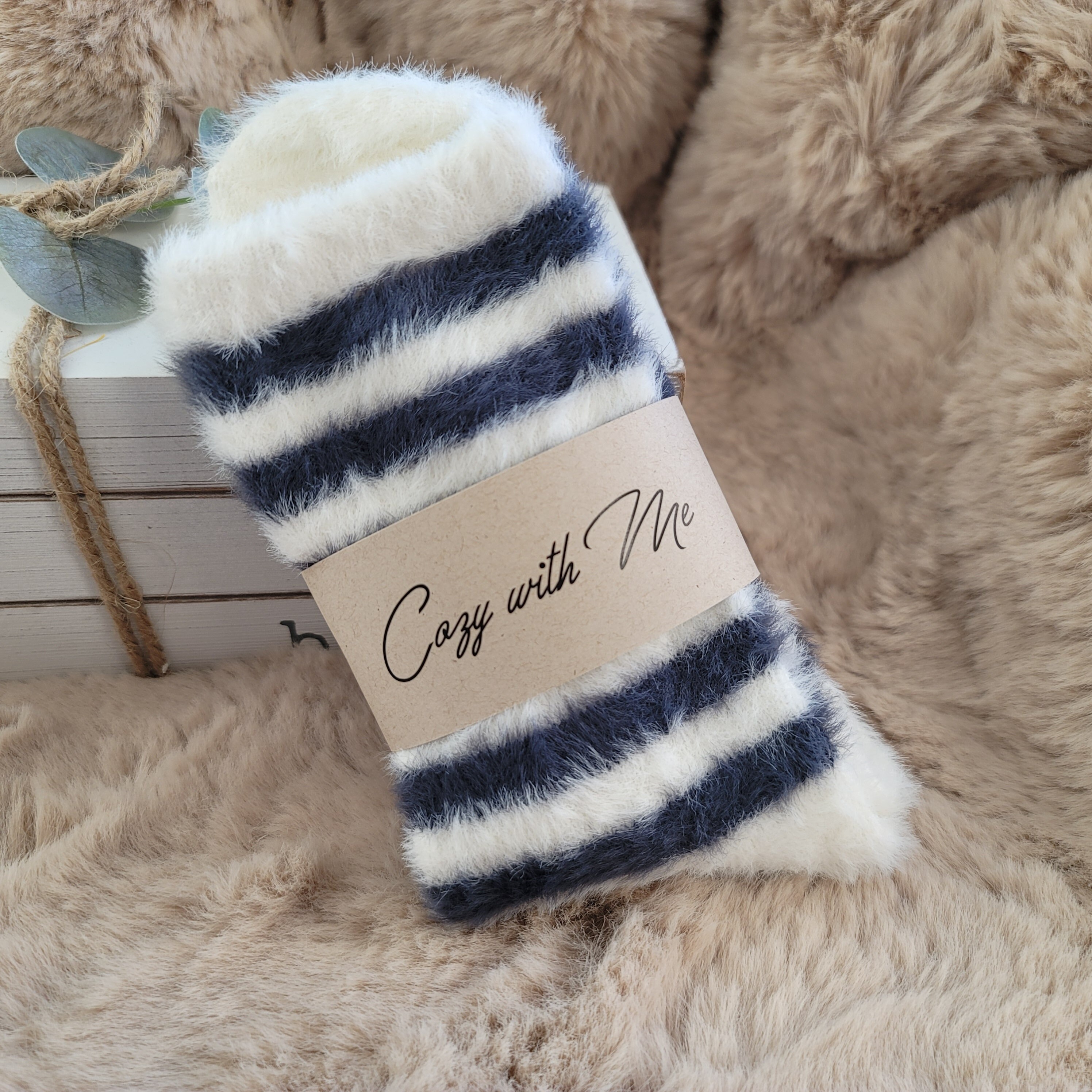 Warm Fluffy Fuzzy Fashion Crew Socks*extra Softness With Lightweight ...