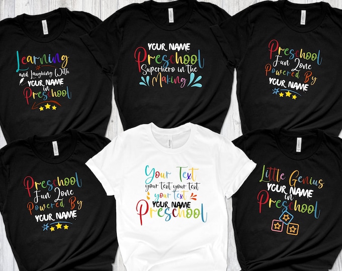 Custom Preschool Shirt, Ready to Crush Preschool Shirt, Custom Name ...