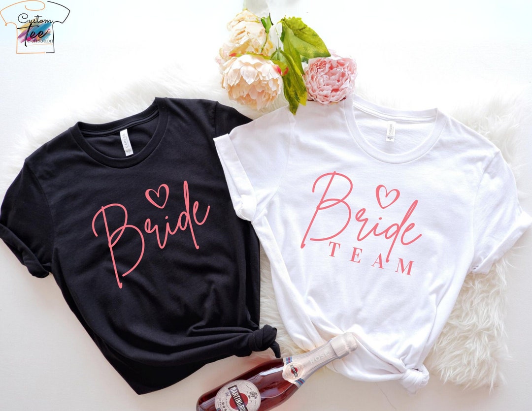 Team Bride Shirts, Bride Shirt, Bride Squad T-shirts, Hen Party T ...
