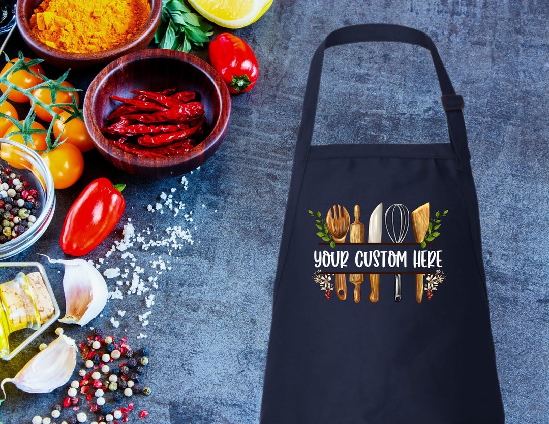 Personalized Apron for Women, Custom Apron Gift, Kitchen Apron for ...