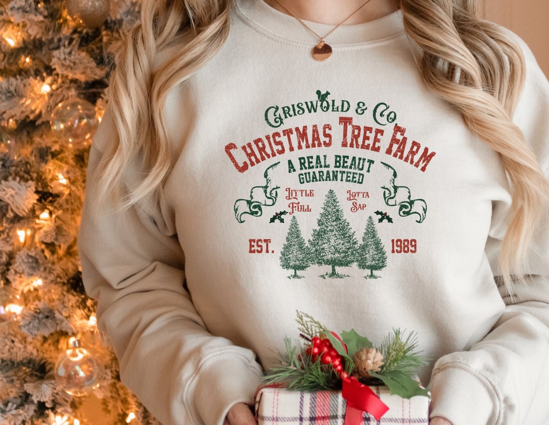 Vintage Christmas Tree Farm Shirt: Holiday Graphic Tee - Etsy