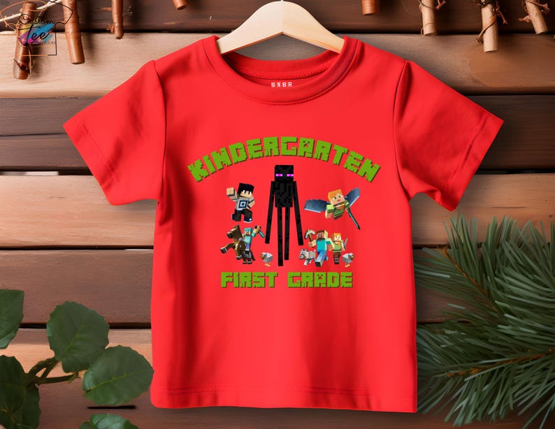 Custom Gamer Back to School 2026 Shirt: Pixel Style Creeper Tee - Etsy