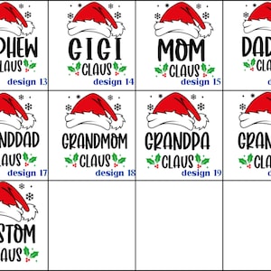 Custom Santa Claus Shirt, Family Claus Christmas Shirt,matching Family ...