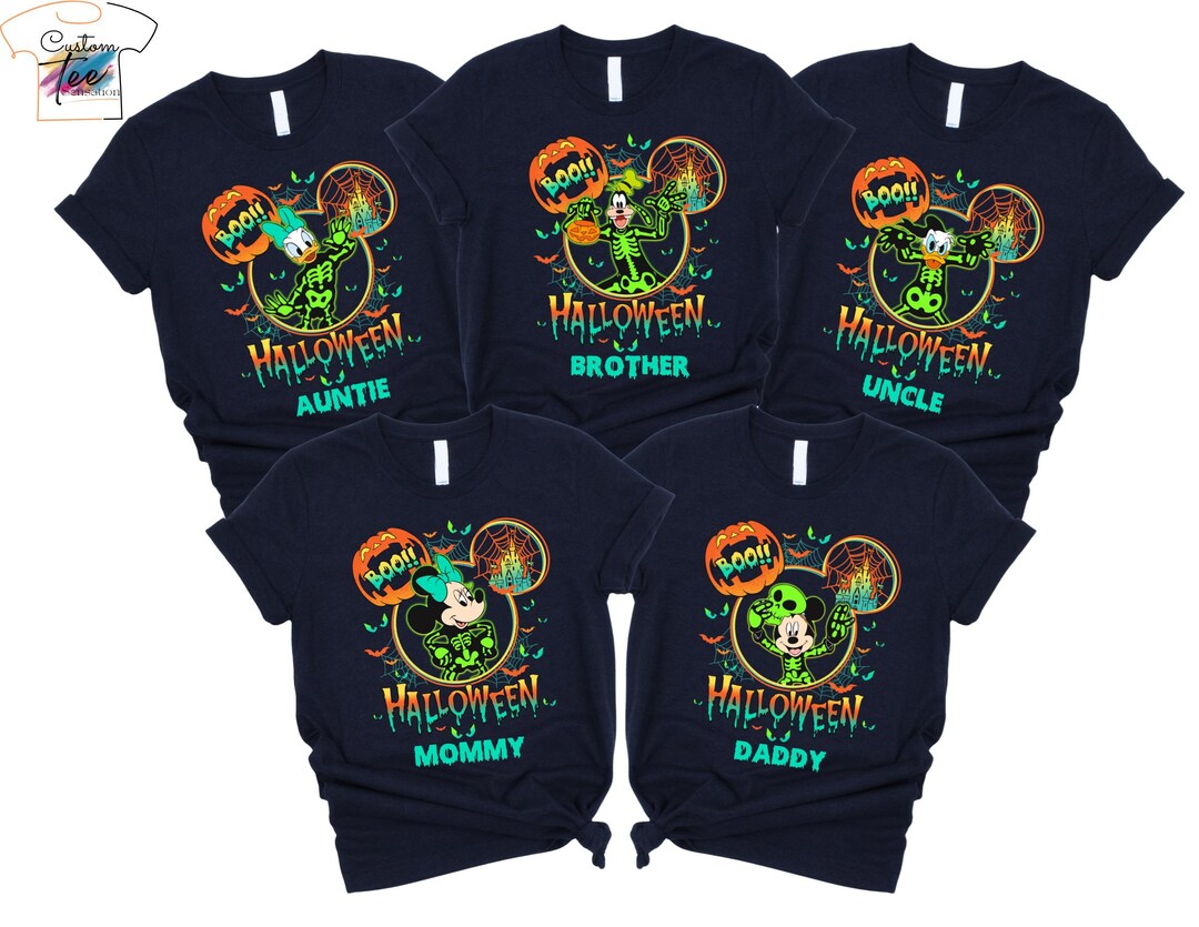 Disney Halloween 2026 Skeleton Shirt, Minnie Mouse, Family Outfit - Etsy