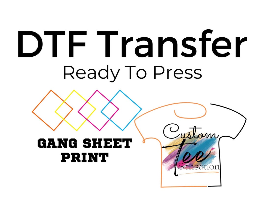 DTF Prints, Full Color Bulk DTF Print for T-shirt Heat Transfer, DTF ...