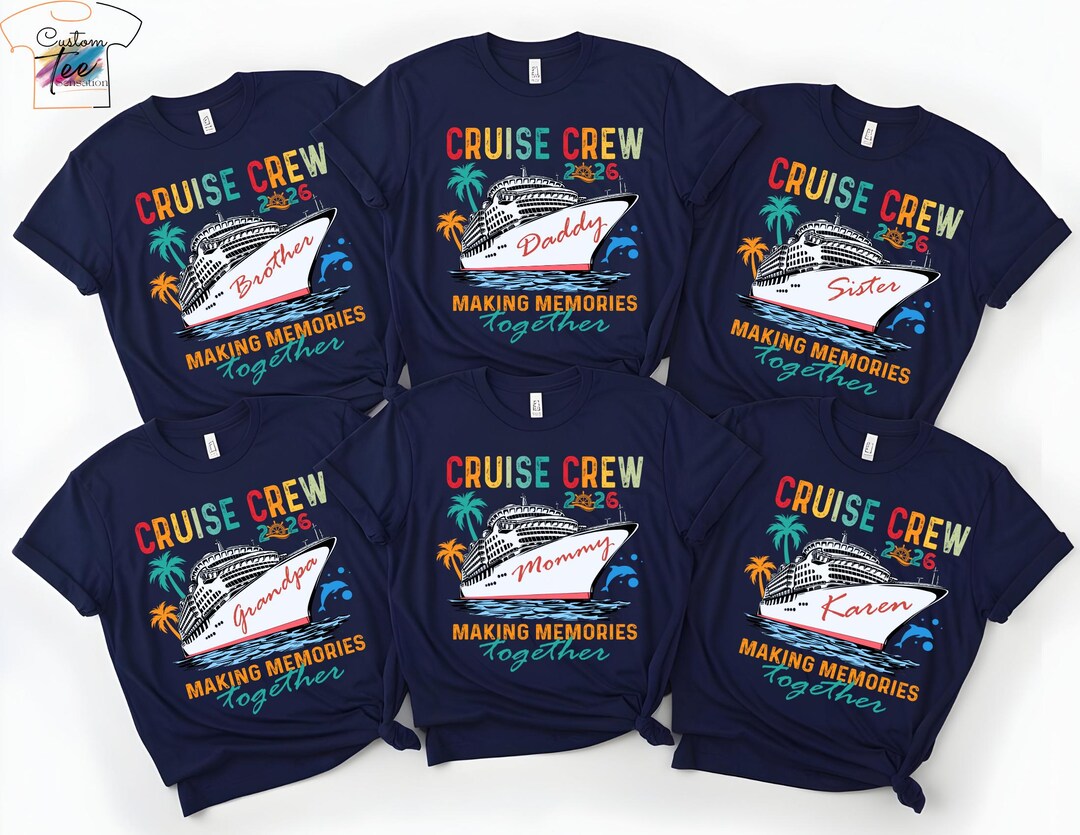 Personalized Family Cruise 2026 T-shirt, Matching Cruise Crew Tees - Etsy
