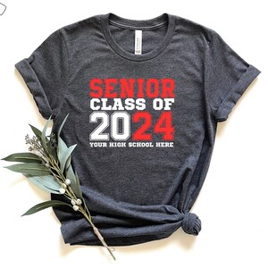Custom Graduation 2024 Shirts, High School Graduation Crew Shirt ...