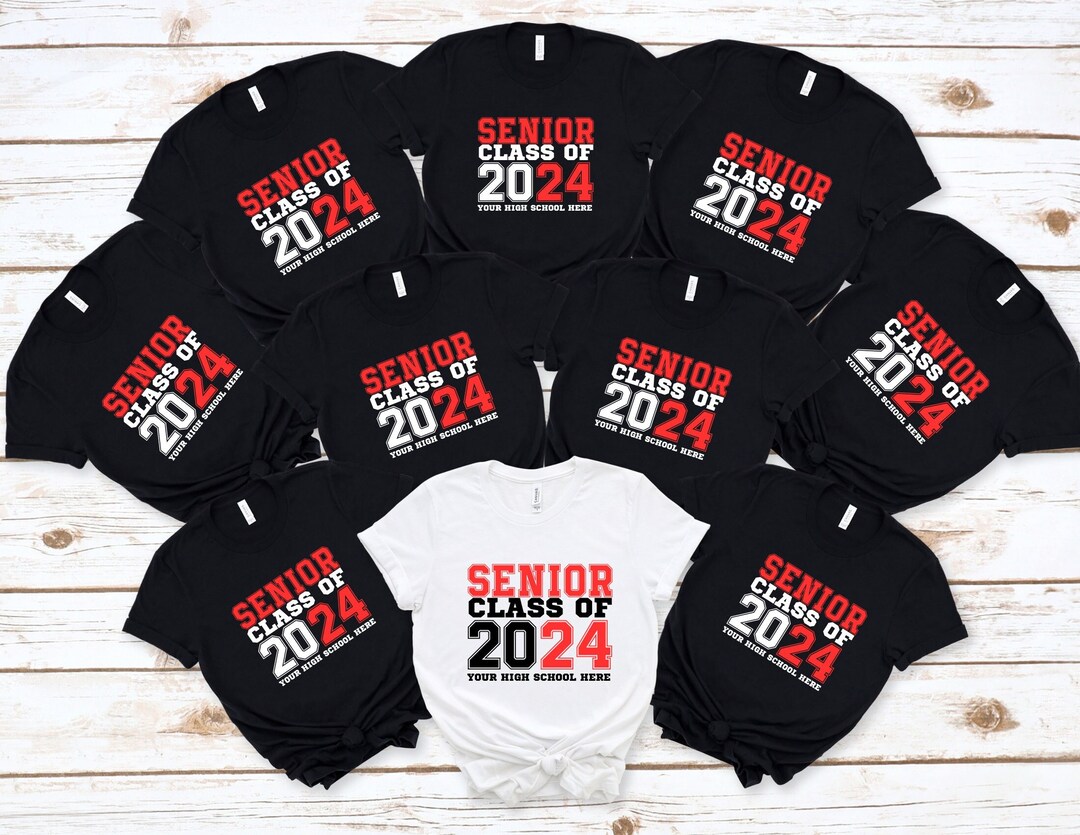 Custom Graduation 2024 Shirts, High School Graduation Crew Shirt ...