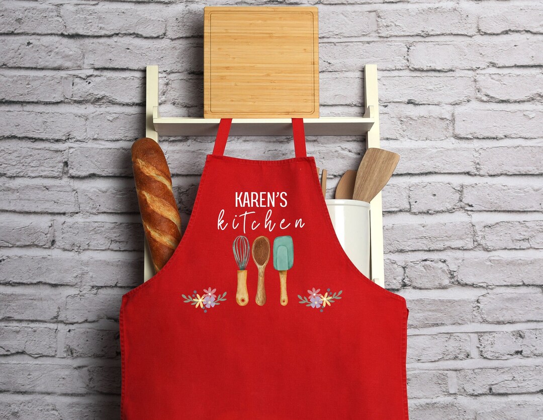 Personalized Apron for Women, Custom Apron Gift, Kitchen Apron for ...