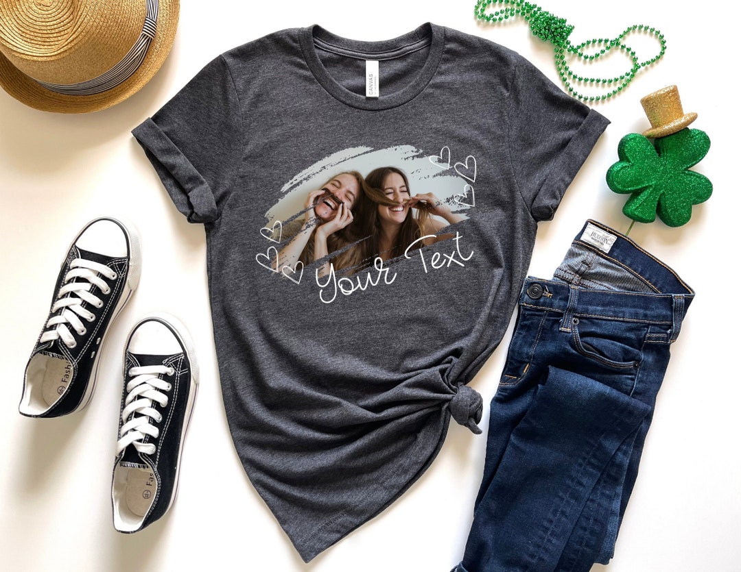 Personalized Photo T-shirt, Custom Family Picture Tee, Holiday Gift - Etsy