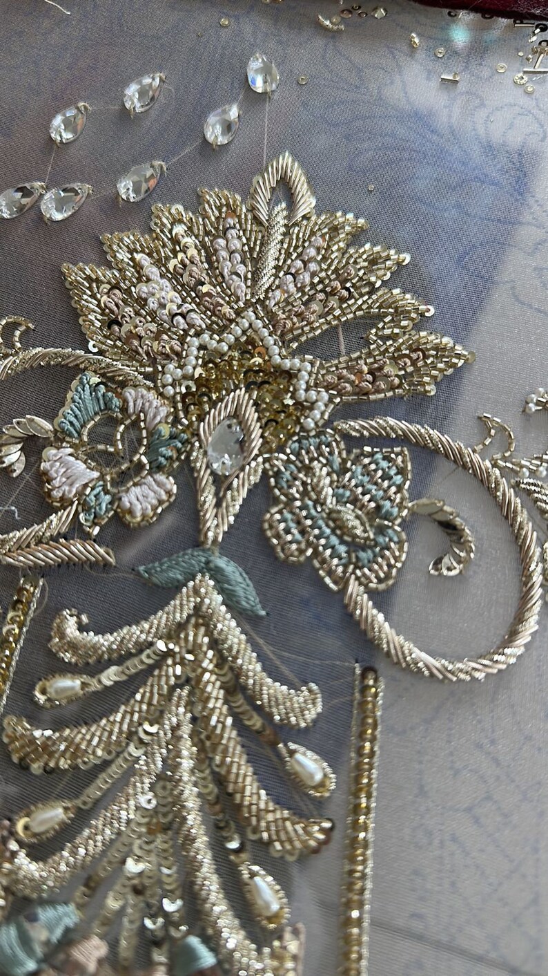 Zardozi Fabric - Etsy