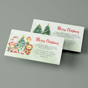 Printable Winter Gift Labels, Christmas Tags, Editable Templates - Etsy