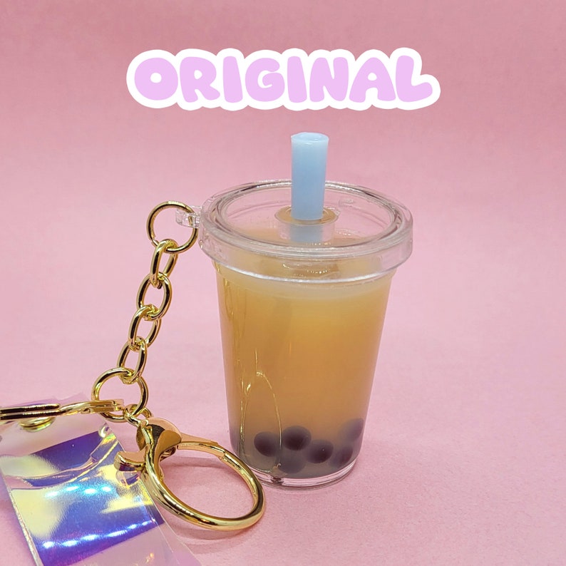 Bubble Tea Boba Liquid Keychain - Etsy
