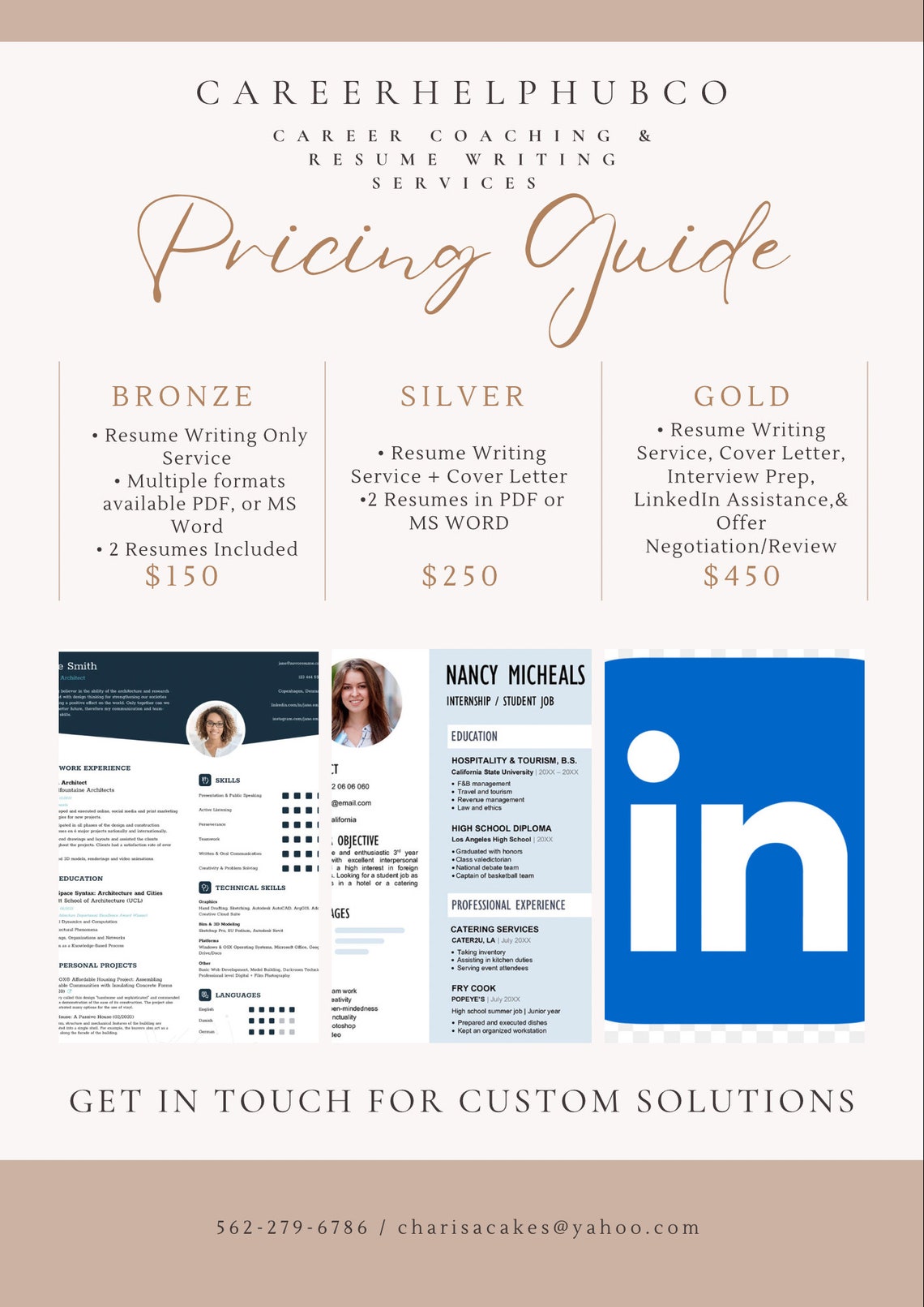 Pricing Guide for Career Coaching & Resume Writing Services - Etsy