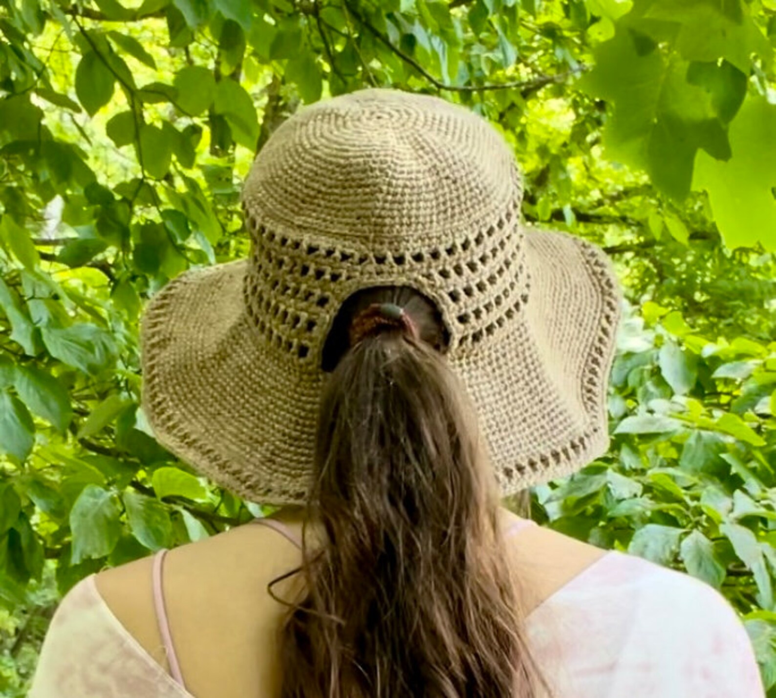 Crochet Pony Sun Hat Pattern - Etsy