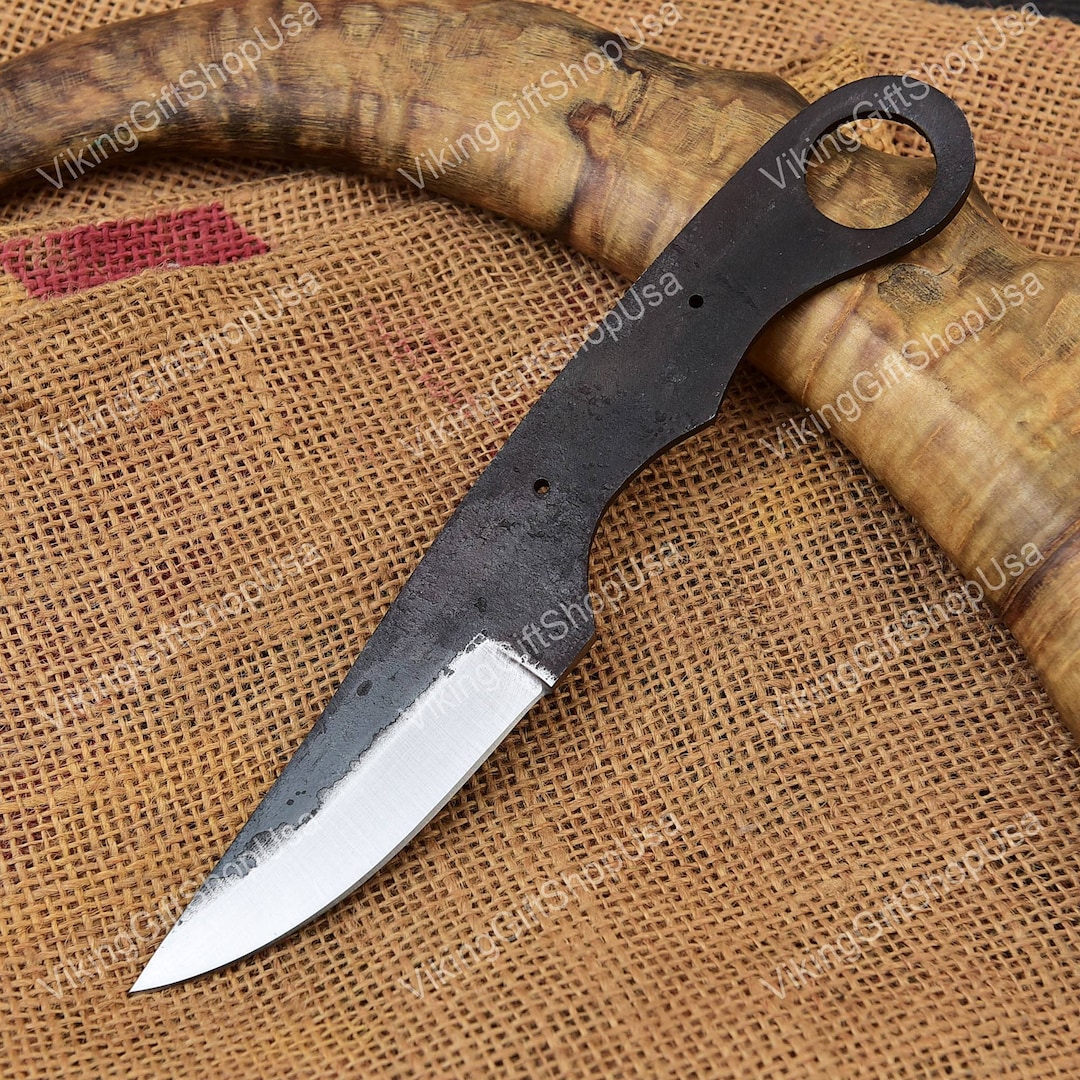 1095 High Carbon Steel Handmade Blank Blade, Skinner Knife Blank Blade ...