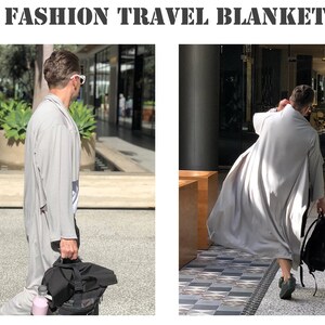 Wearable Travel Blanket With Sleeves, Lightweight Packable Blanket (XS ...