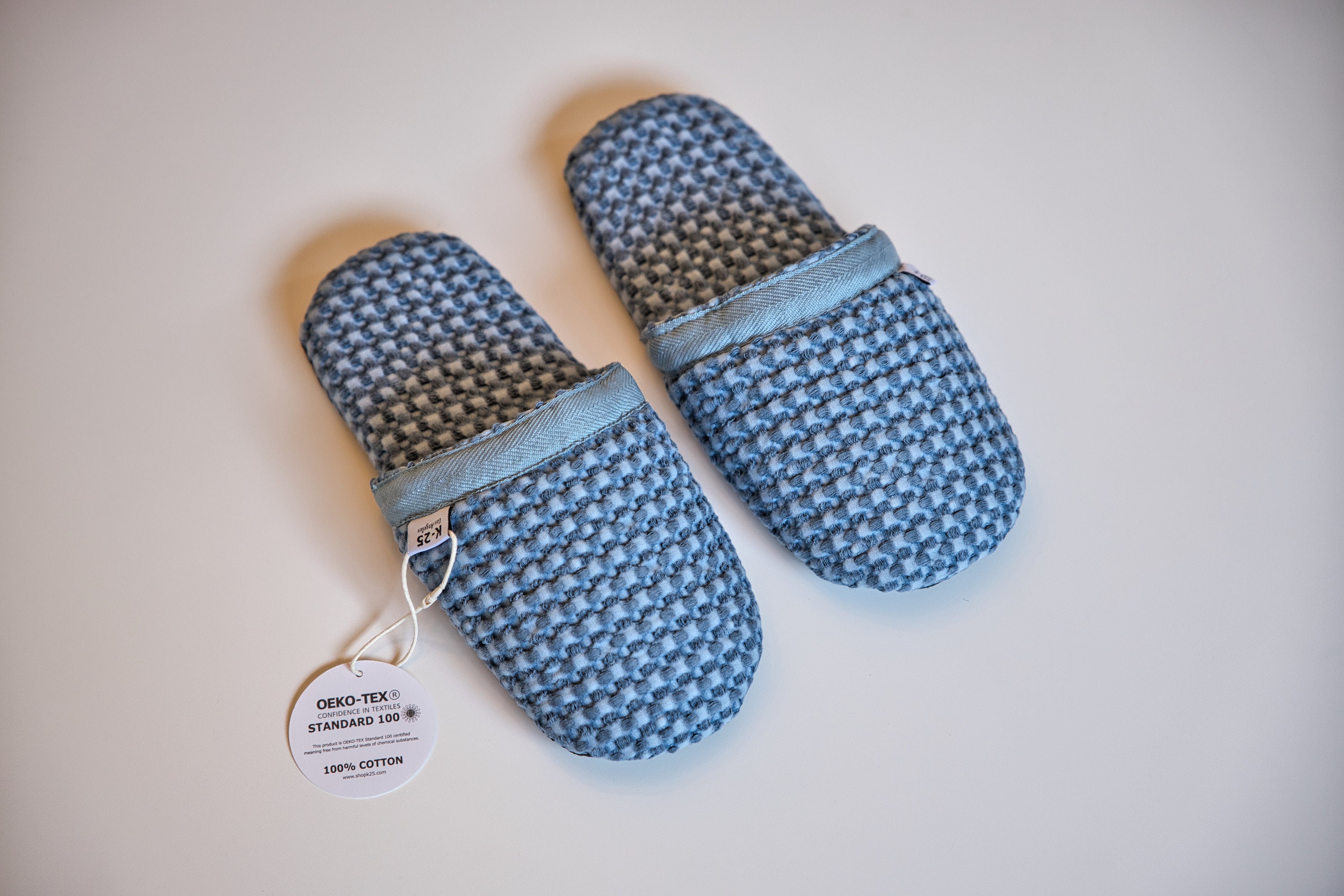 Luxury Waffle Slippers Unisex for Men or Women 100% Cotton, Machine ...