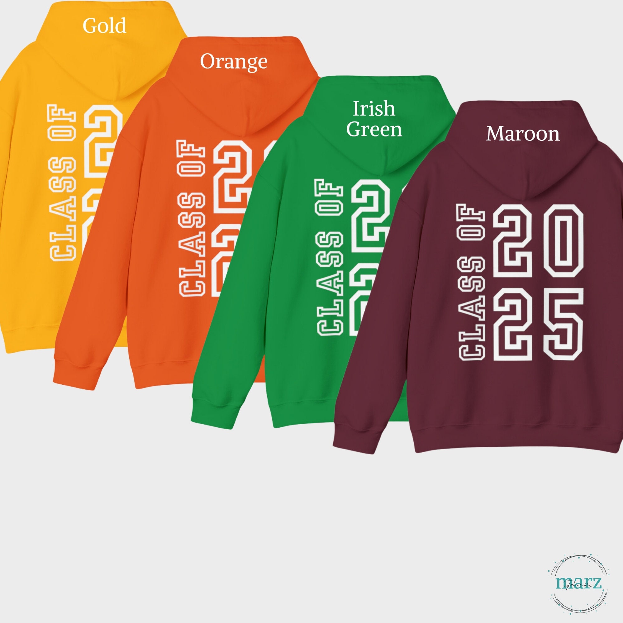 Junior Class of 2025 Hooded Sweatshirt, Graduation Sweater, Jersey ...