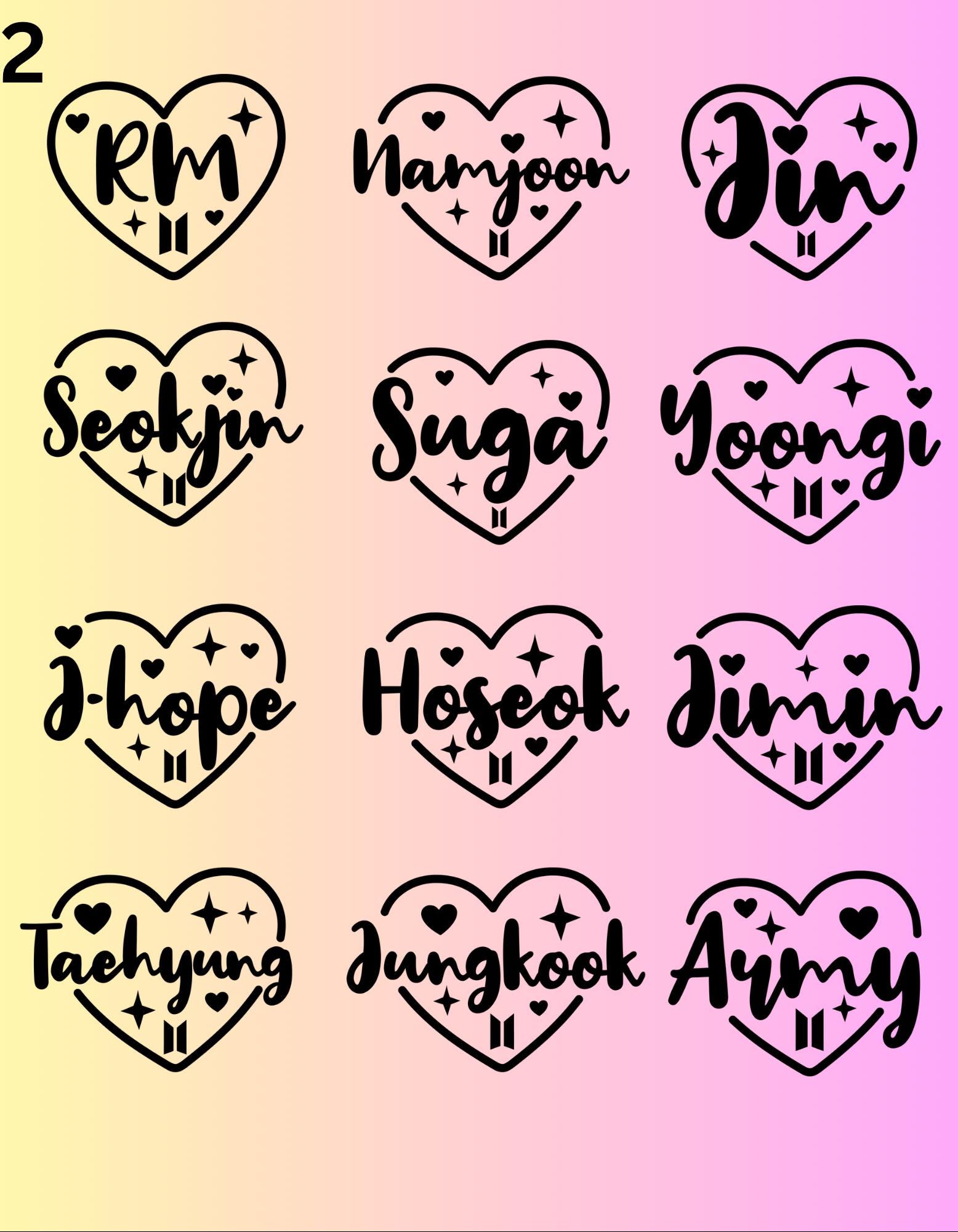 BTS Car Decal | Window Decal | Laptop Decal - Etsy