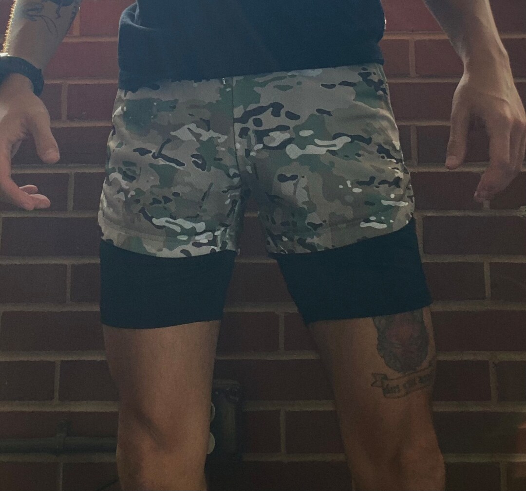 Multicam Fitness Shorts - Gutter Runners - Etsy