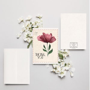 Antique Thank You Stamp - Greeting Card - Etsy