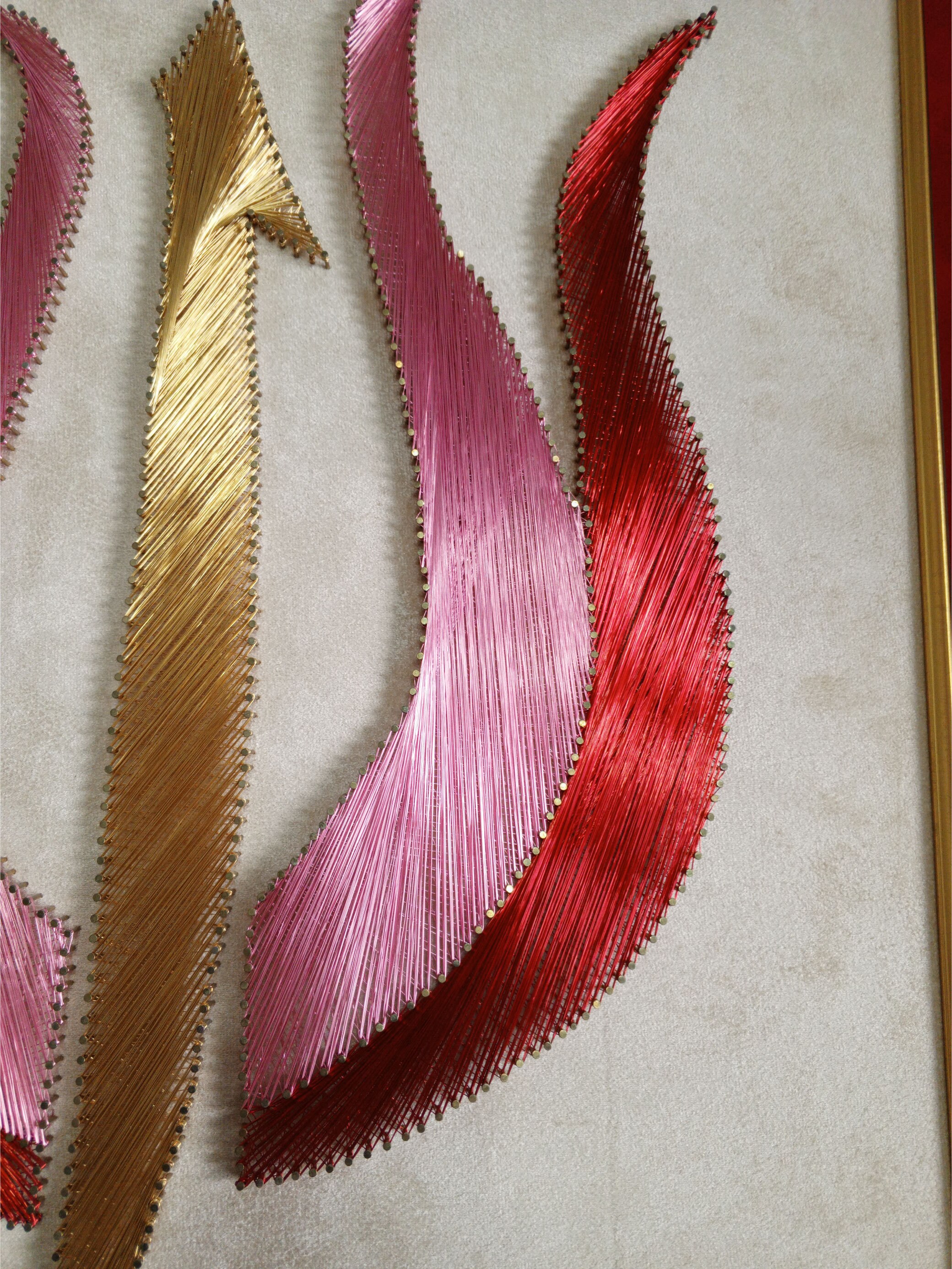 Arabic Calligraphy Letter elif Tulip Art Handmade Spiritual Decor Wall ...