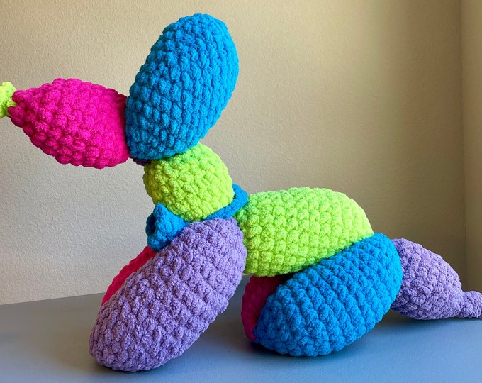 Jumbo Pinata the Balloon Dog Customizable Amigurumi Stuffed Animal ...