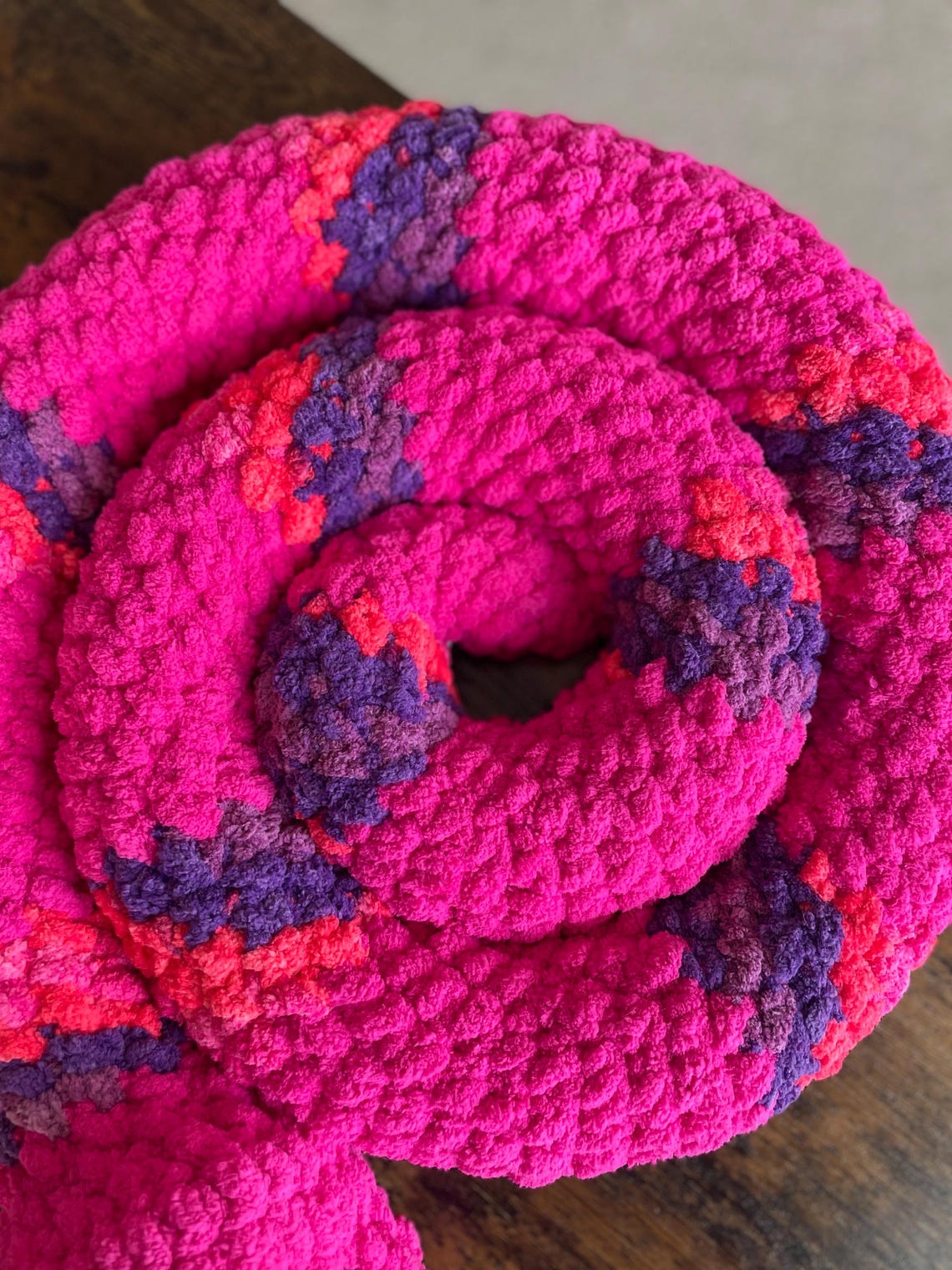 Jumbo Snuggle Snake 6ft Amigurumi Stuffed Animal Large Fluffy Crochet ...