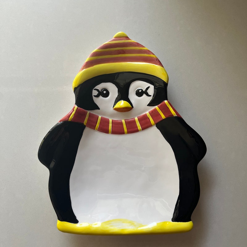 Penguin Plate - Etsy