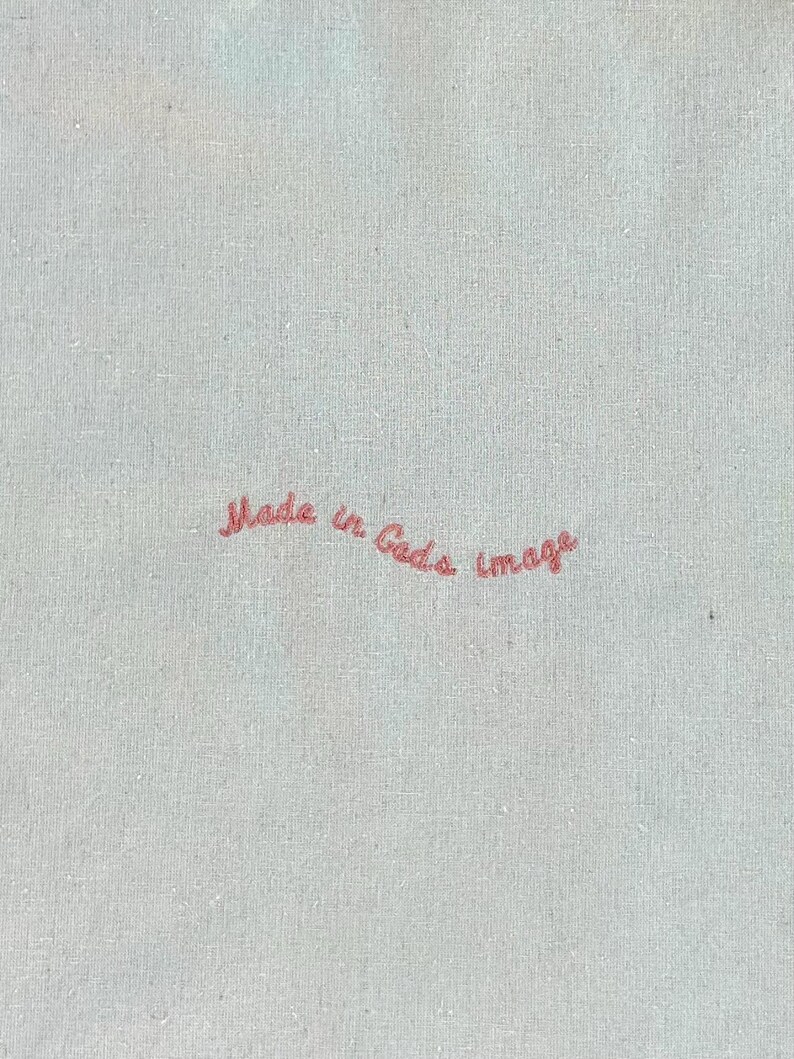 Made in Gods Image Embroidered Tote Bag - Etsy