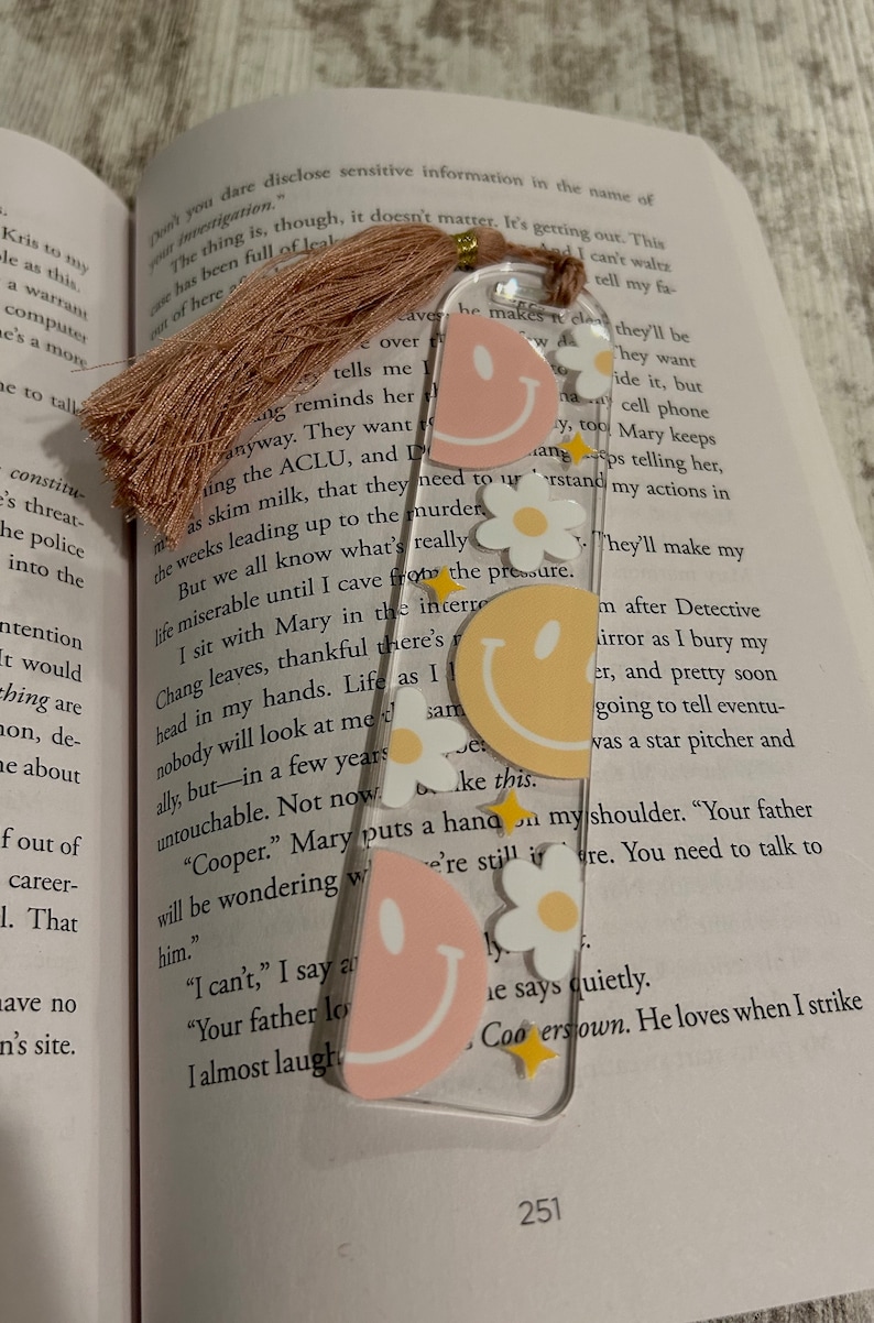 Acrylic Bookmark - Etsy