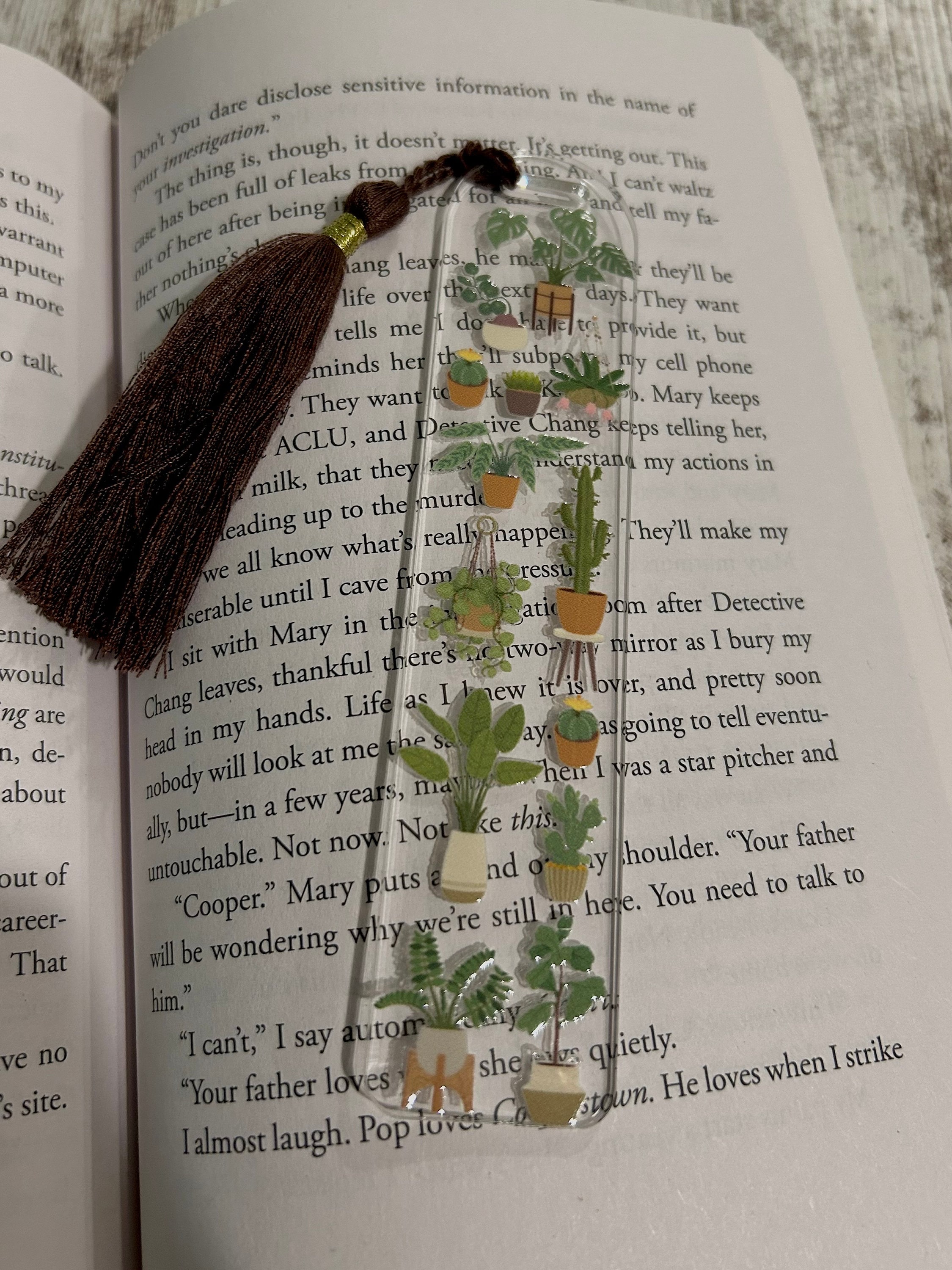 Acrylic Bookmark - Etsy