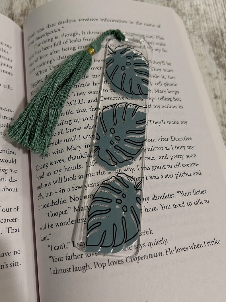 Acrylic Bookmark - Etsy
