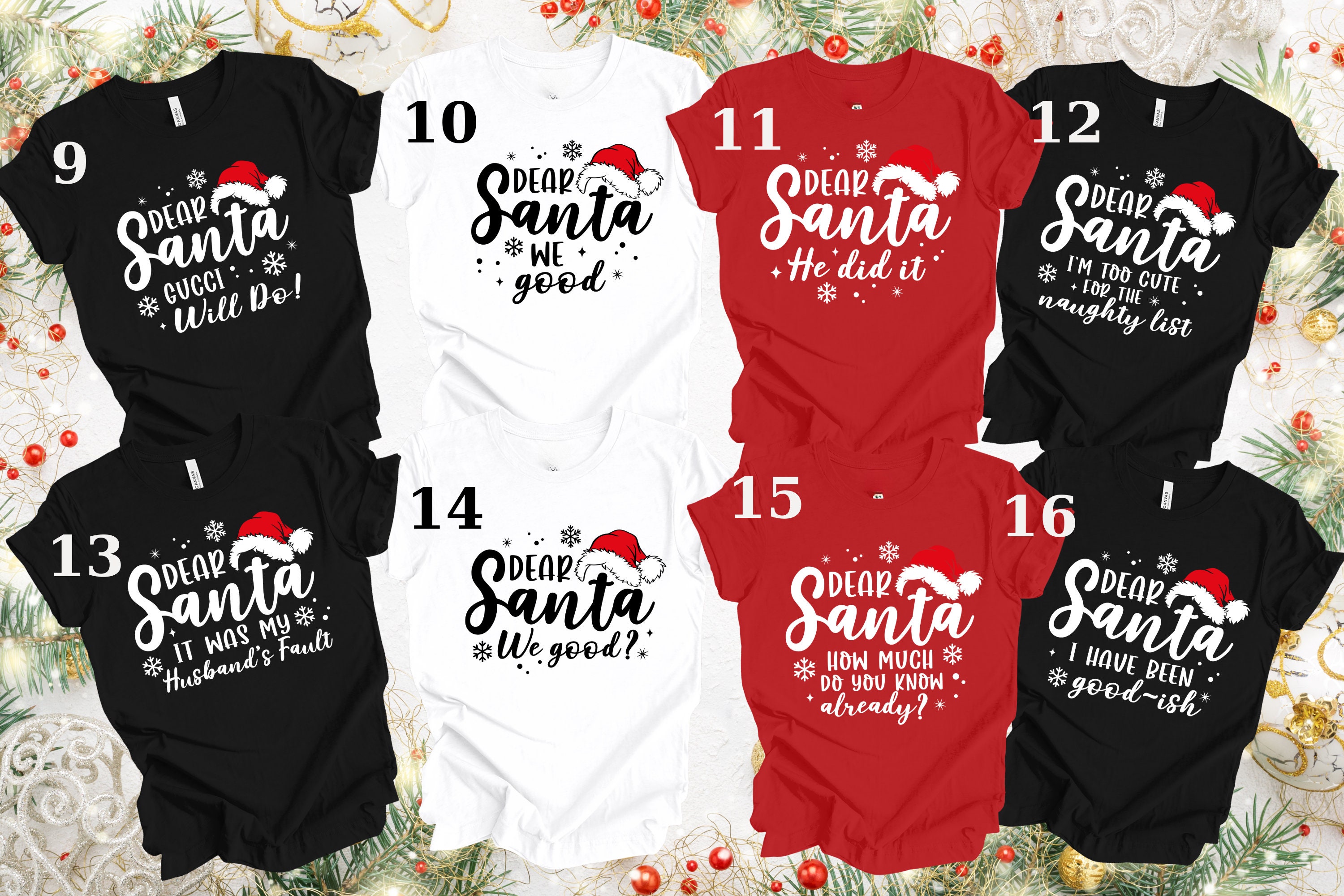 Dear Santa Funny Shirt, Dear Santa Christmas Group Shirts, Christmas ...