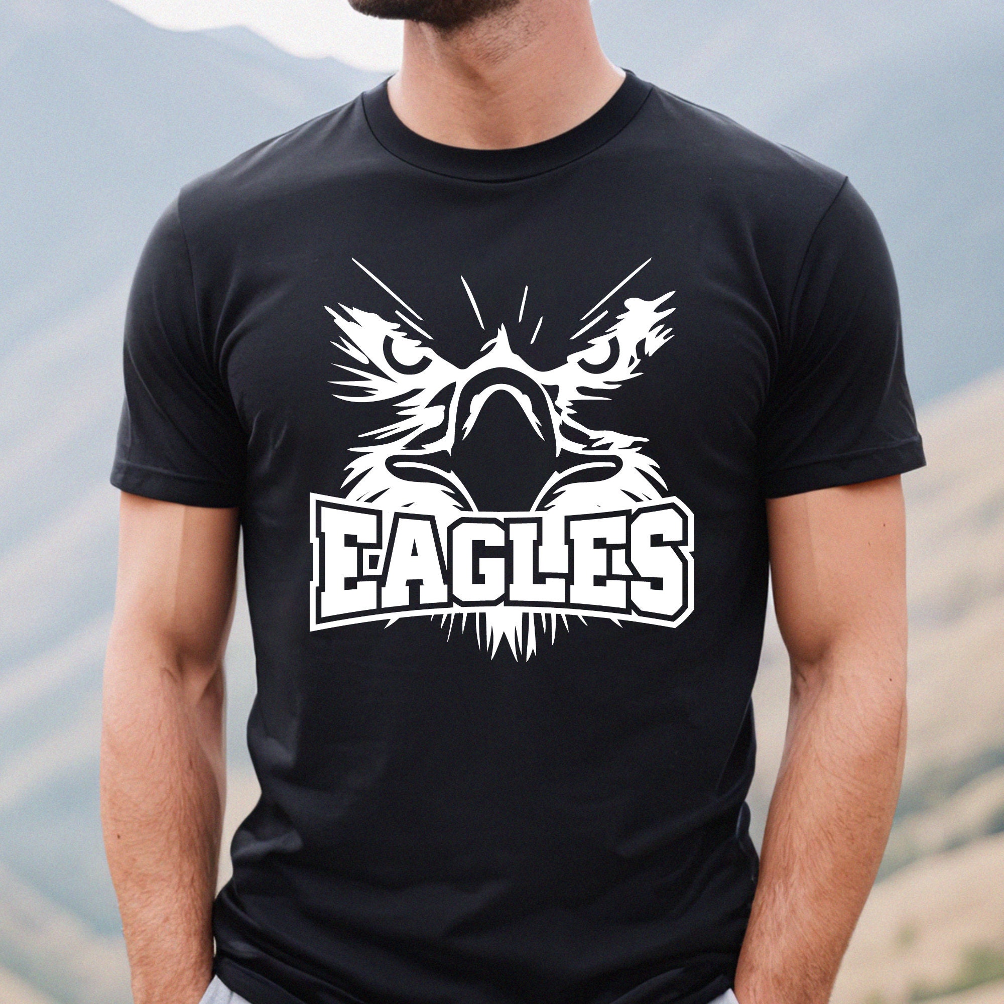 Eagles Mascot Shirt, Eagles Team Shirt, School Mascot Tee, Back to School, Eagles School Pride ...