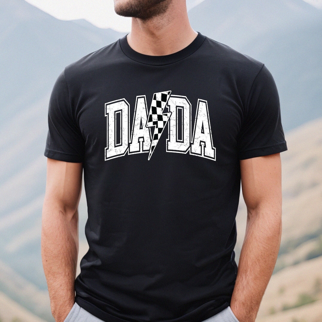 Dada Race Bolt Shirt, Lightning Dada Sweatshirt, Race Dad Stacked ...