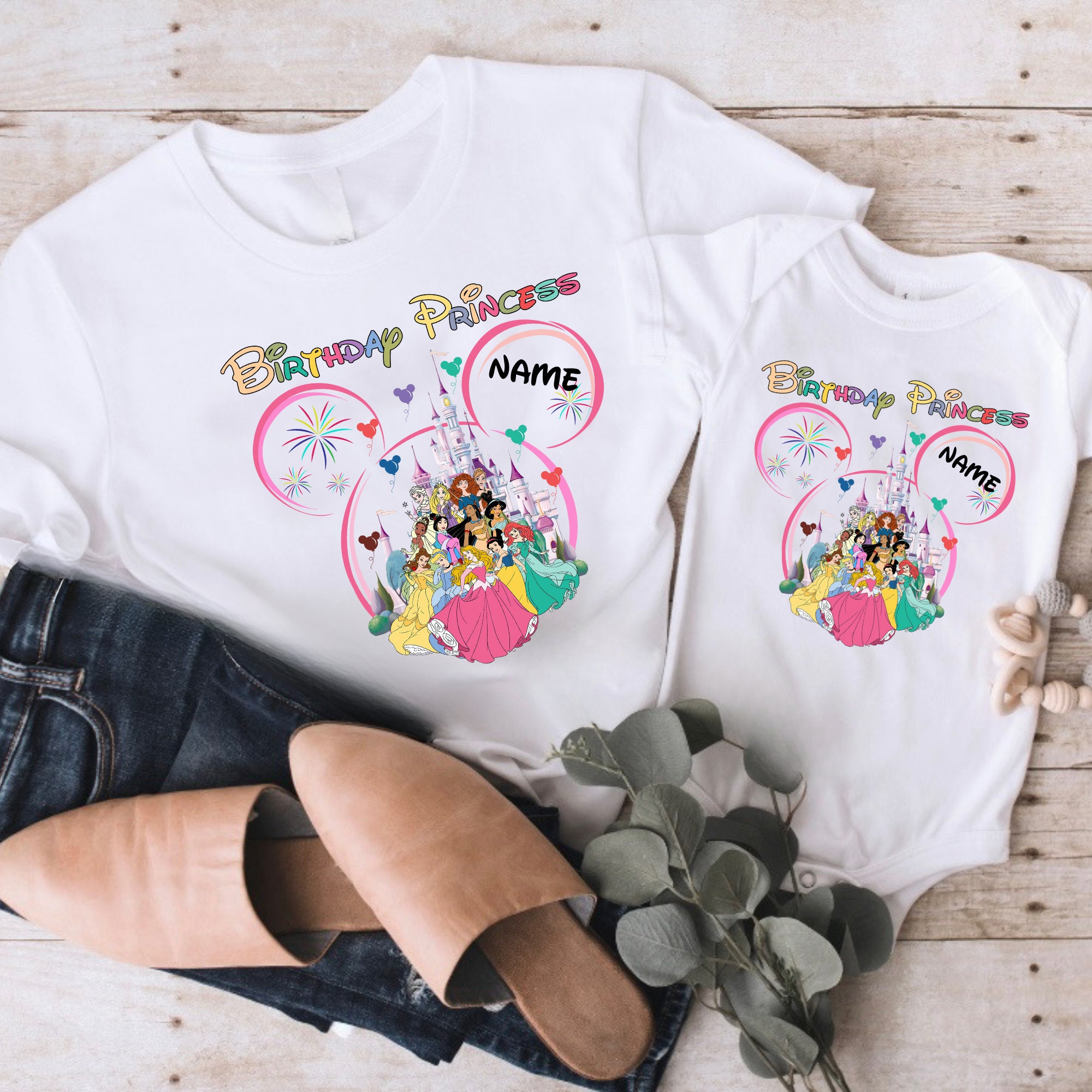 Disney Princess Birthday Shirt, Girl Birthday Shirt, Disney Cinderlla Shirts, Disney Birthday ...