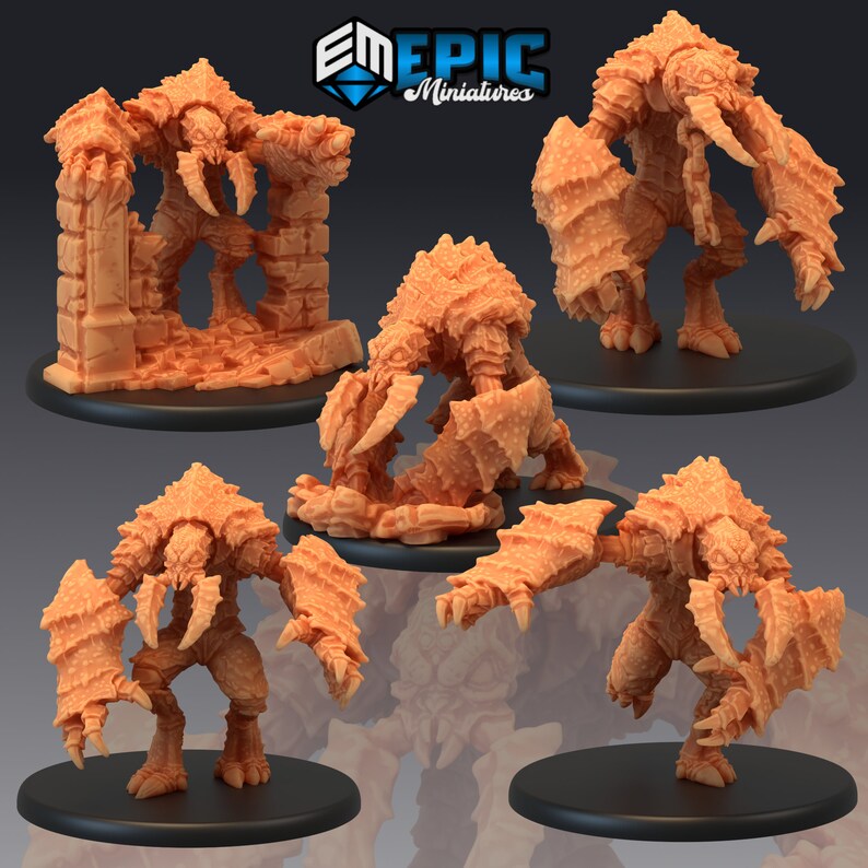 Umber Hulk Smash Large Monstrosity 28mm, 32mm, 75mm Scale Abs-like ...