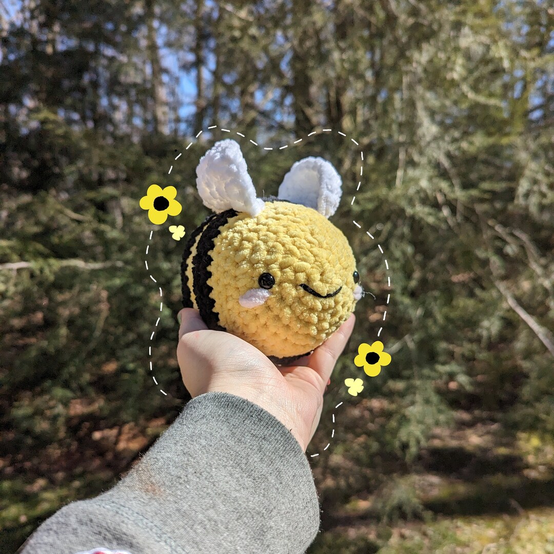 Crochet Bee Plush - Chonky Amigurumi Crochet Bee Plushie - MADE TO ...