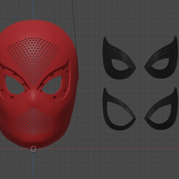Spiderman Face Shell Stl File - Etsy