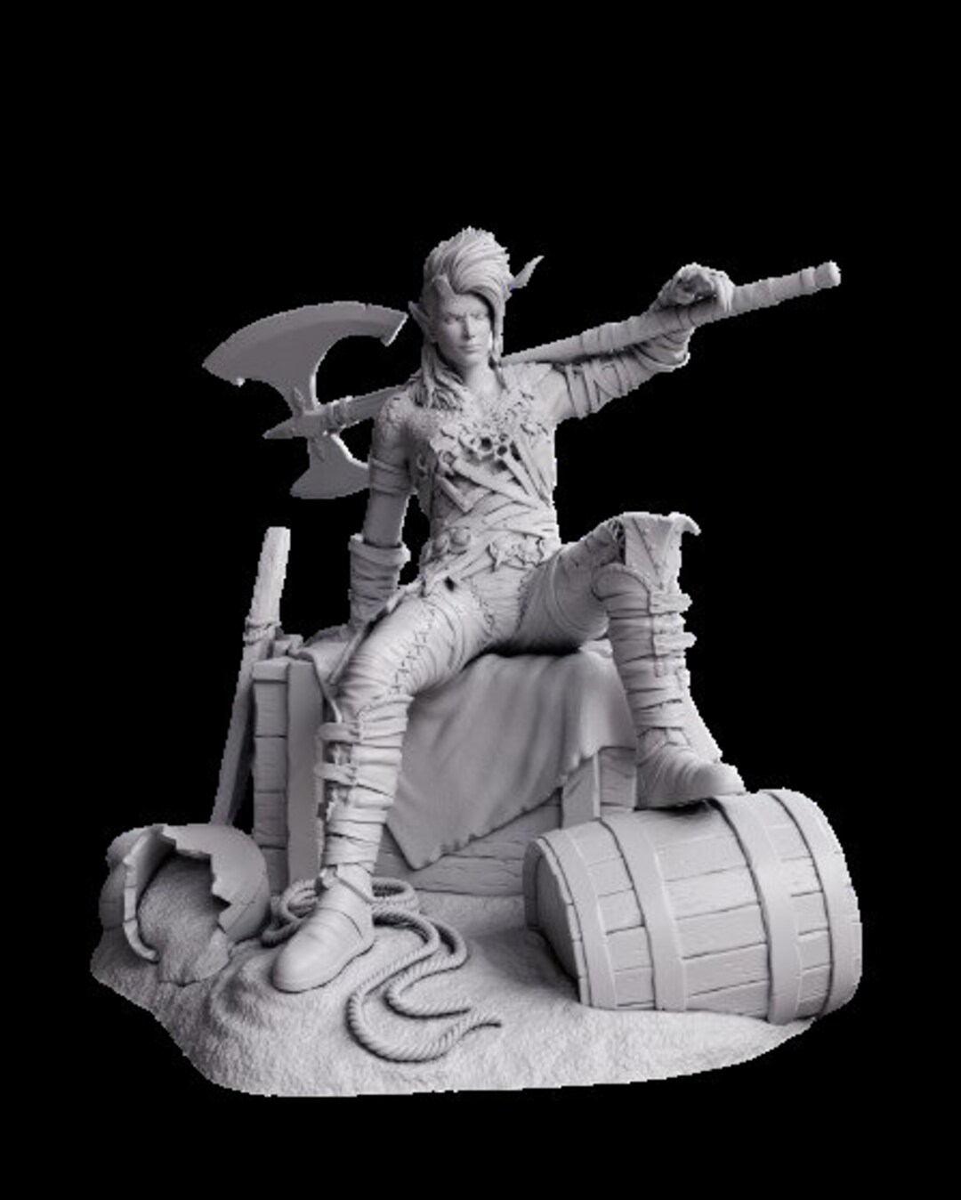 Karlach Baldurs Gate 3 Bust HQ Goty 3d Model-3d Stl File3d - Etsy Canada