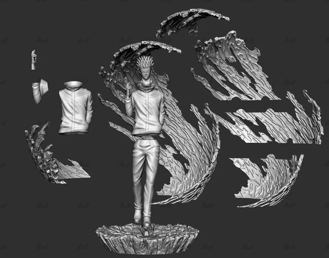 Jujutsu Kaisen Gojo Satoru jjk STL modelo 3d-archivo stl 3d - Etsy España