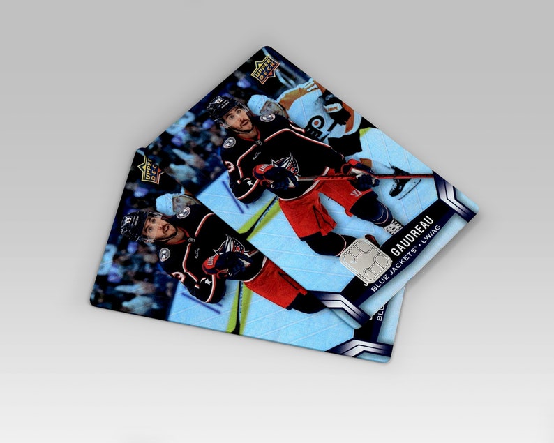 2x Johnny Gaudreau Columbus Blue Jackets NHL Skin for Credit Card Debit ...