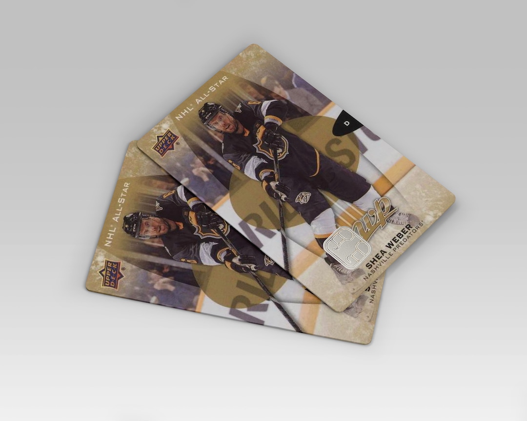 2x Shea Weber Nashville Predators NHL Skin for Credit Card Debit Card ...