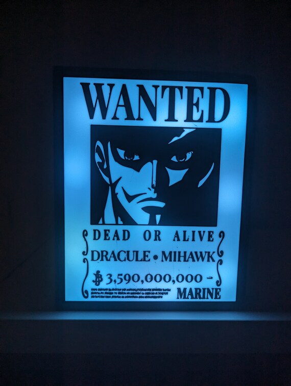 One Piece Mihawk Wanted