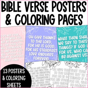 Bible Verse Posters | Christian Classroom Decor | Christian Homeschool ...